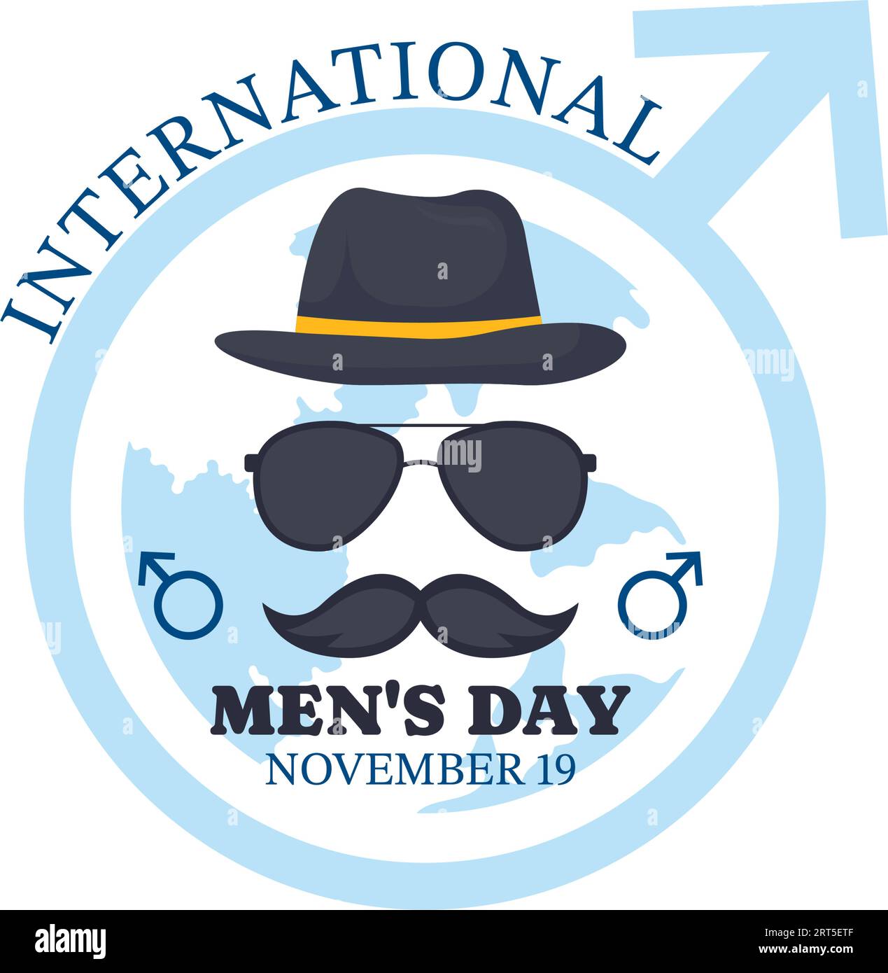 International Men's Day Vector Illustration on November 19 with Men ...