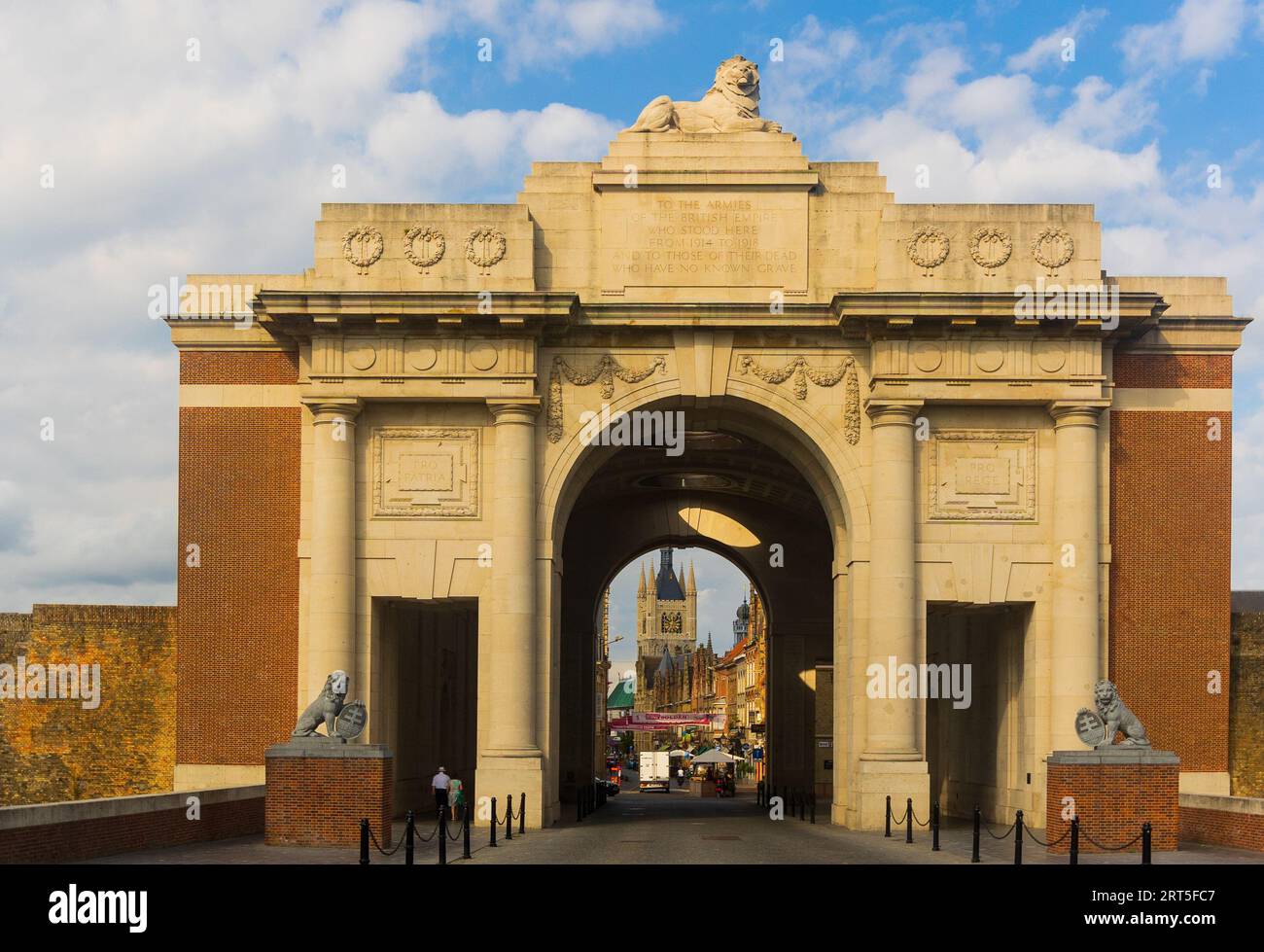 Menin Gate Memorial to Missing, Ypres, Belgium Stock Photo - Alamy