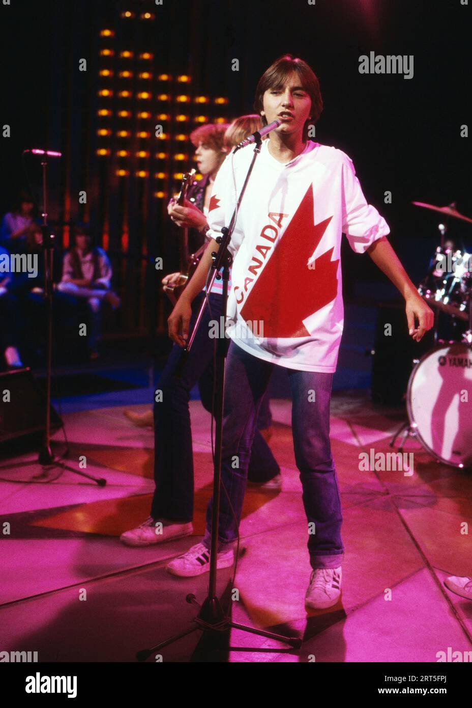 Sänger Robert Robbie Bauer von "The Teens", deutsche Musikgruppe, bei ...