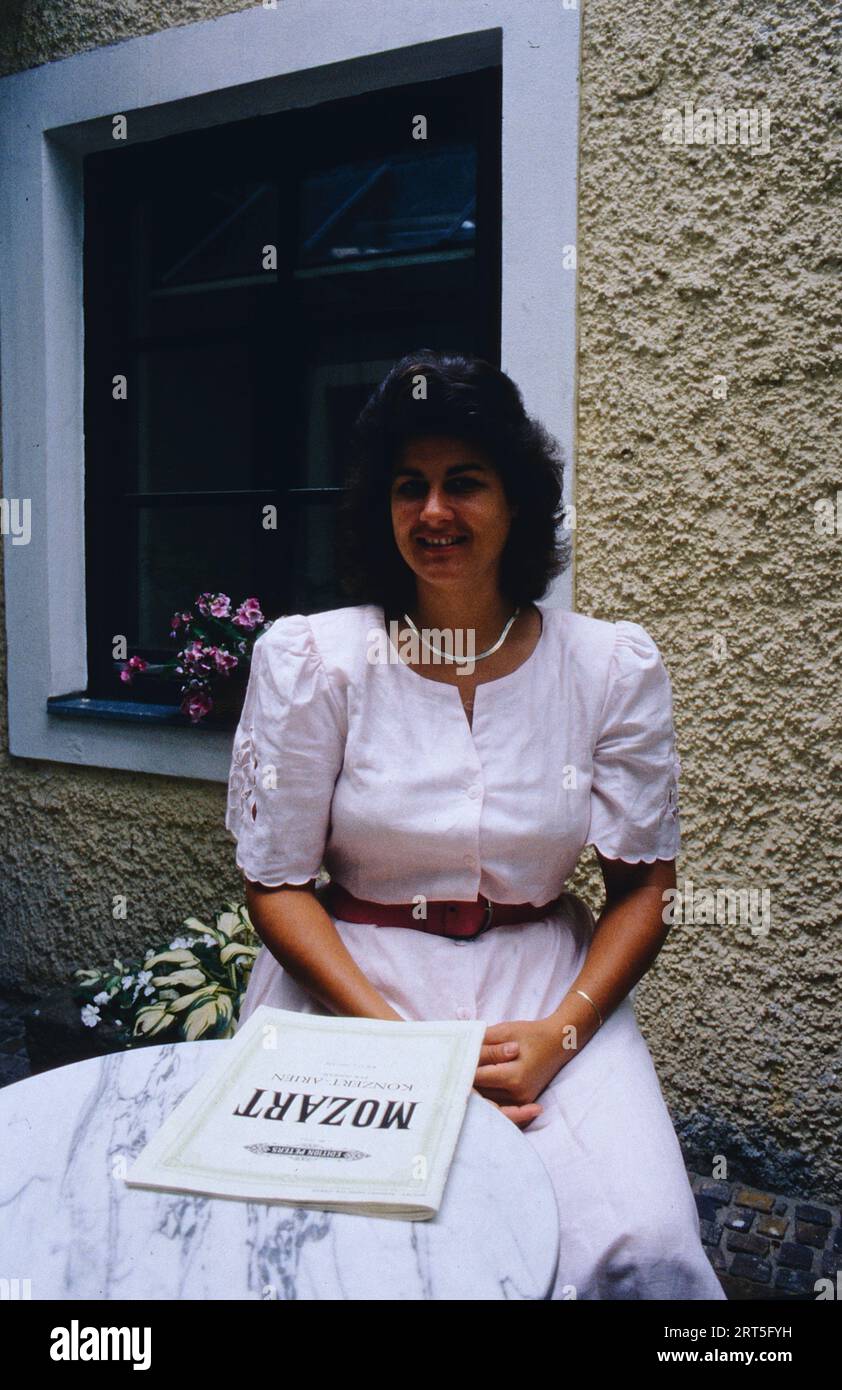 Pamela Coburn, amerikanische Opernsängerin, Sopranistin, Portrait, 1988 ...