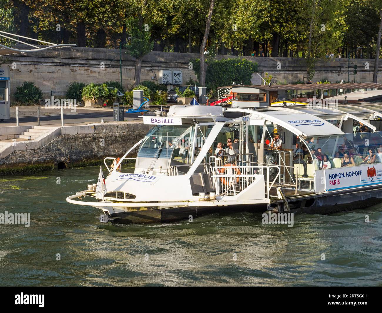 Hop on Hop of Ferry, River Seine, Paris, France, Europe, EU Stock Photo ...