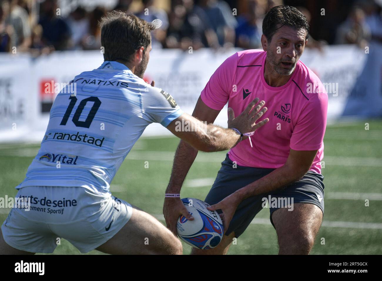 Paris, France. 10th Sep, 2023. Stade Francais' Number 8 Pierre Rabadan ...