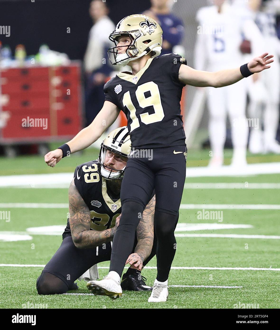 New Orleans, USA. 10th Sep, 2023. New Orleans Saints place kicker Blake ...