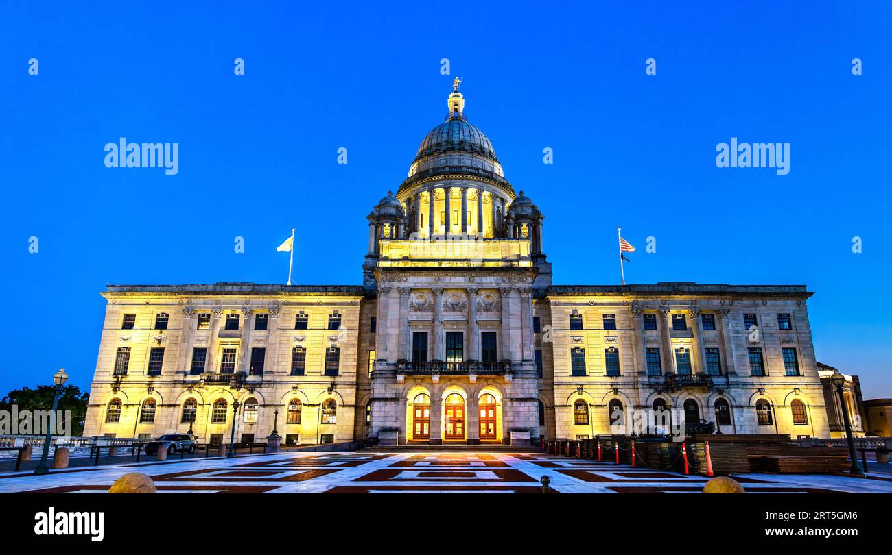 Rhode Island State House, the capitol of the state of Rhode Island in ...