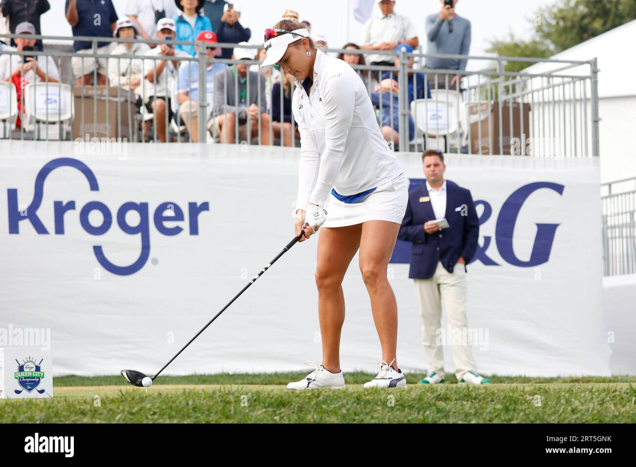 CINCINNATI, OH - SEPTEMBER 10: LPGA player Lexi Thompson plays her tee ...
