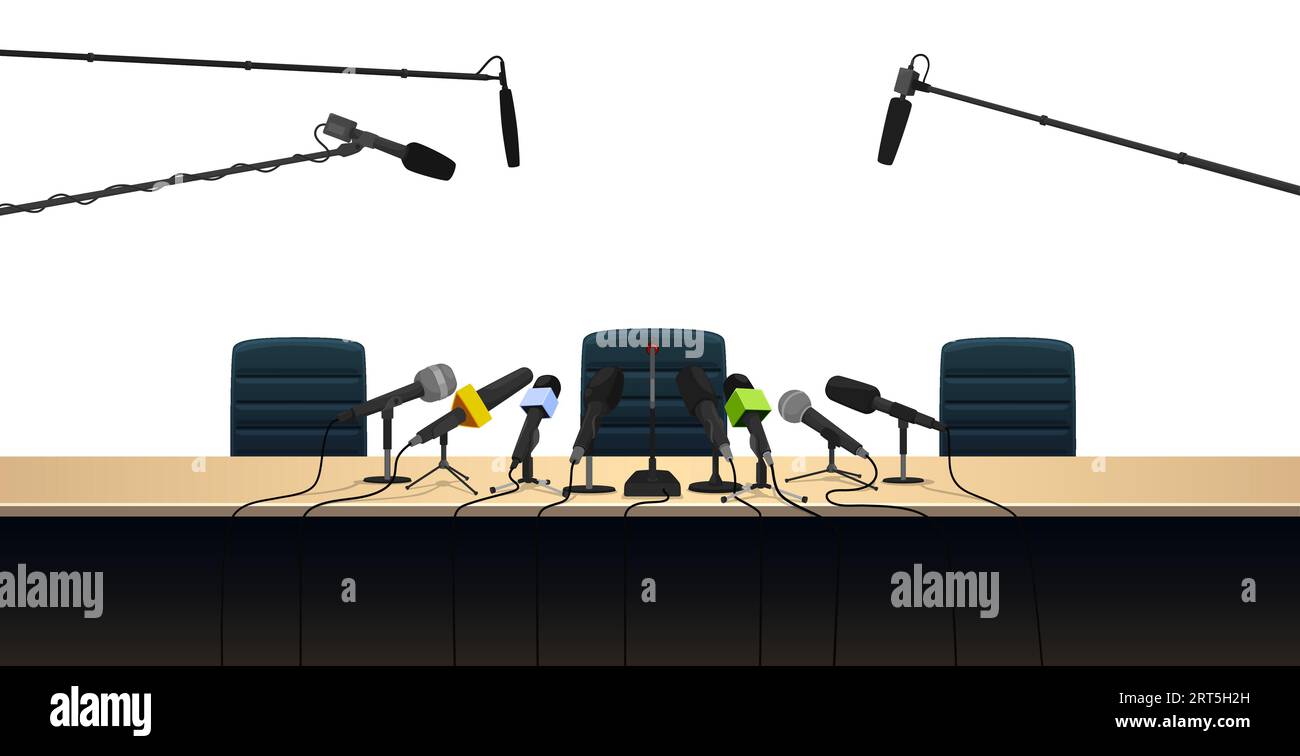 Empty podium auditorium Stock Vector Images - Alamy