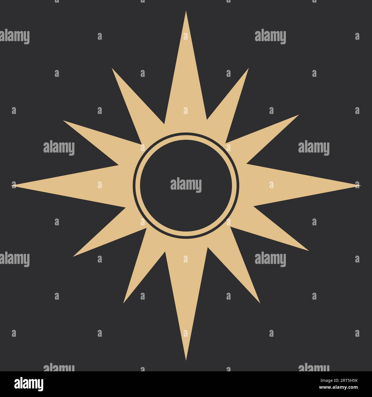 Sun Border Frame Sun Line Art Frame Background 47306394 Vector Art At
