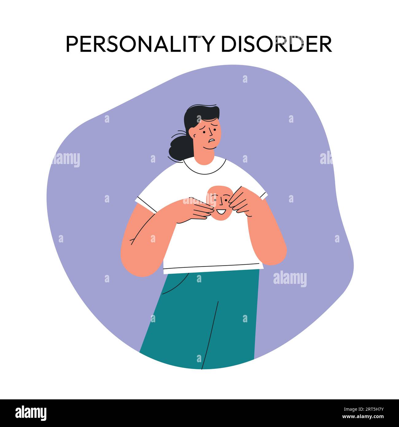 Mental disorder problems personality Stock Vector Images - Alamy