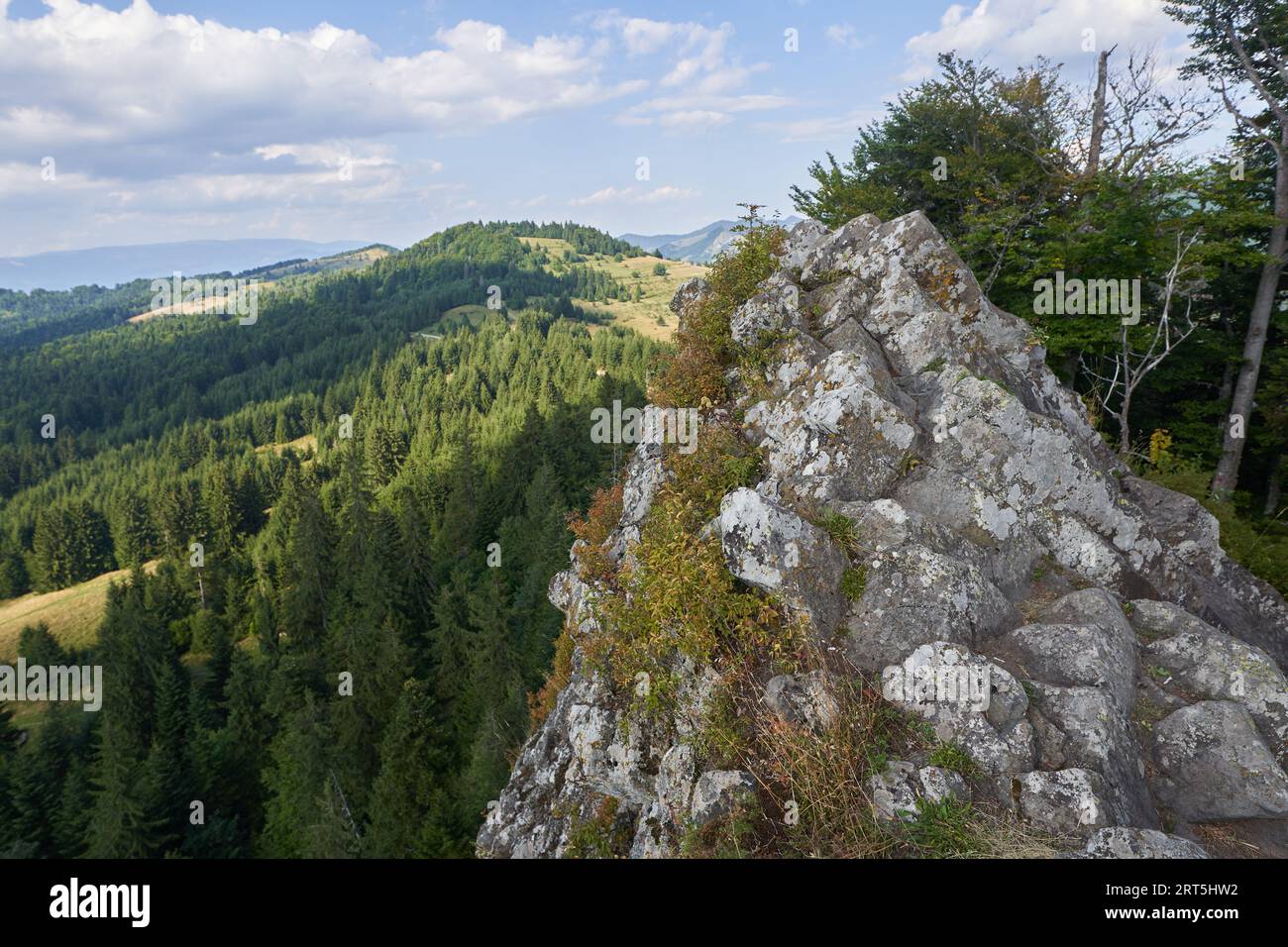 Basalt geologic column formations from Detunatele in Romania, natural ...