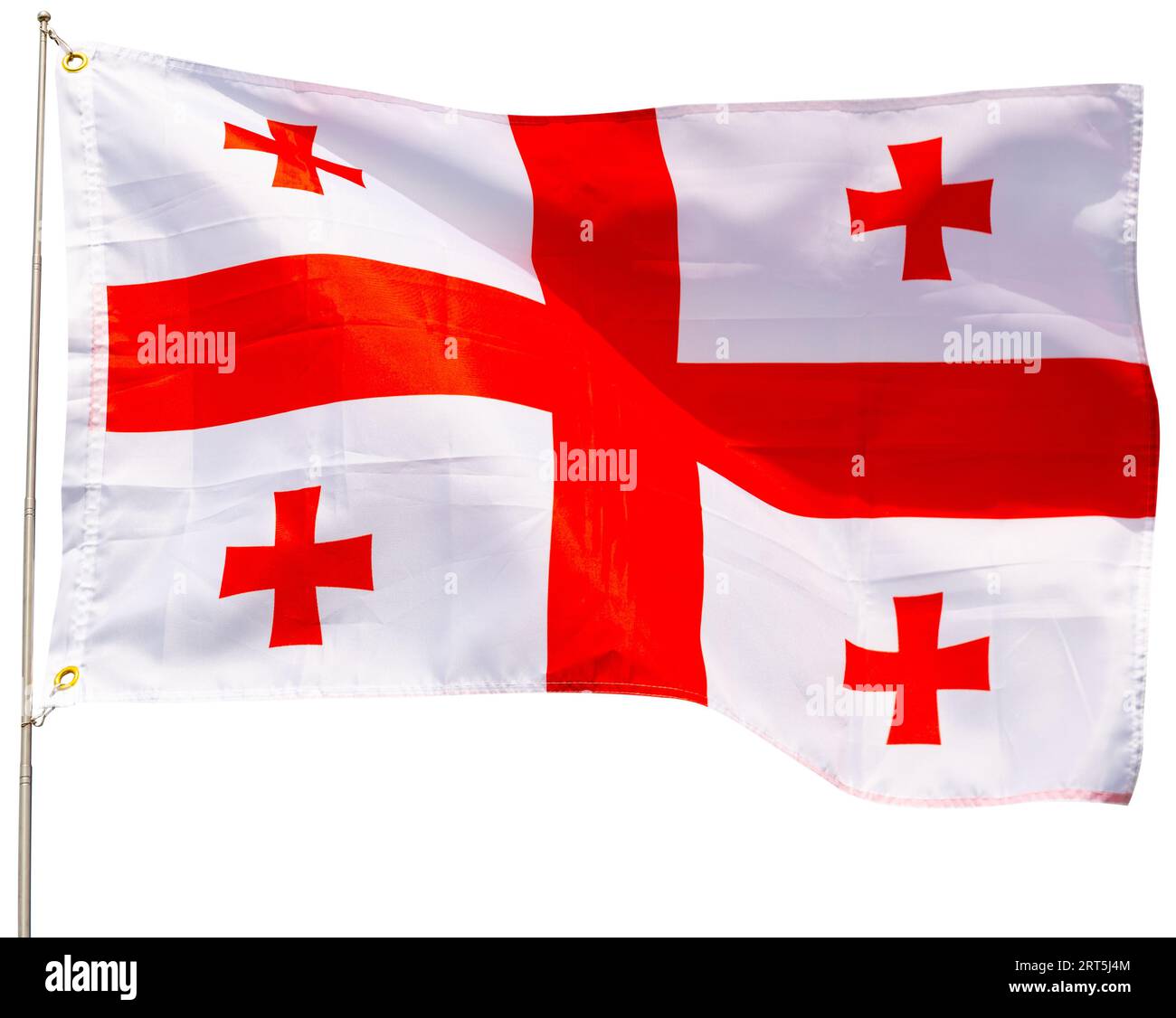 Georgia flag over blue hi-res stock photography and images - Alamy