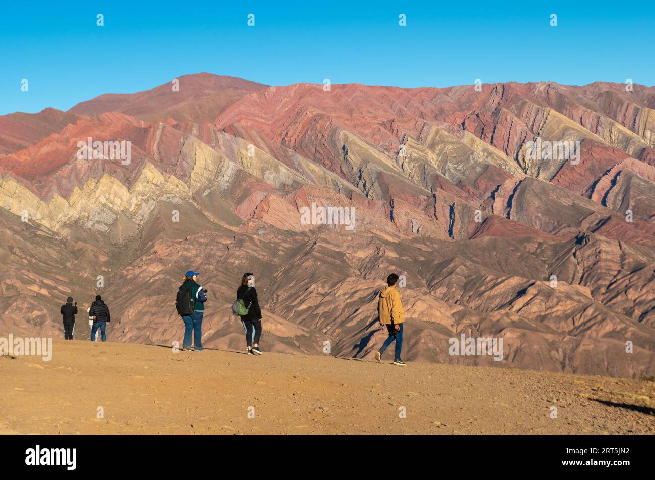 El Hornocal, Argentina : 2023 June 8: People in the Serrania de ...