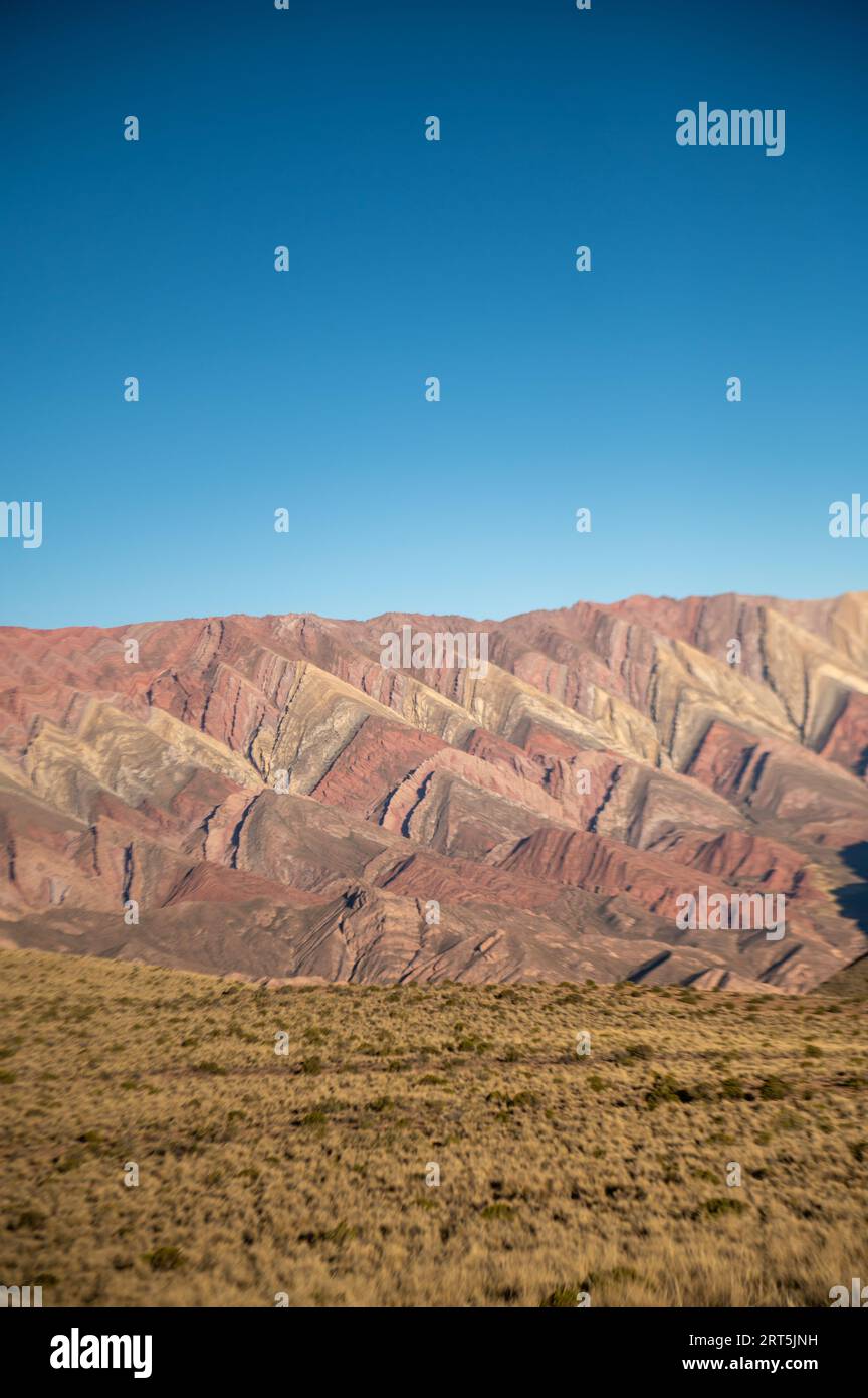Serranía de Hornocal, the hill of the fourteen colors in the Quebrada ...