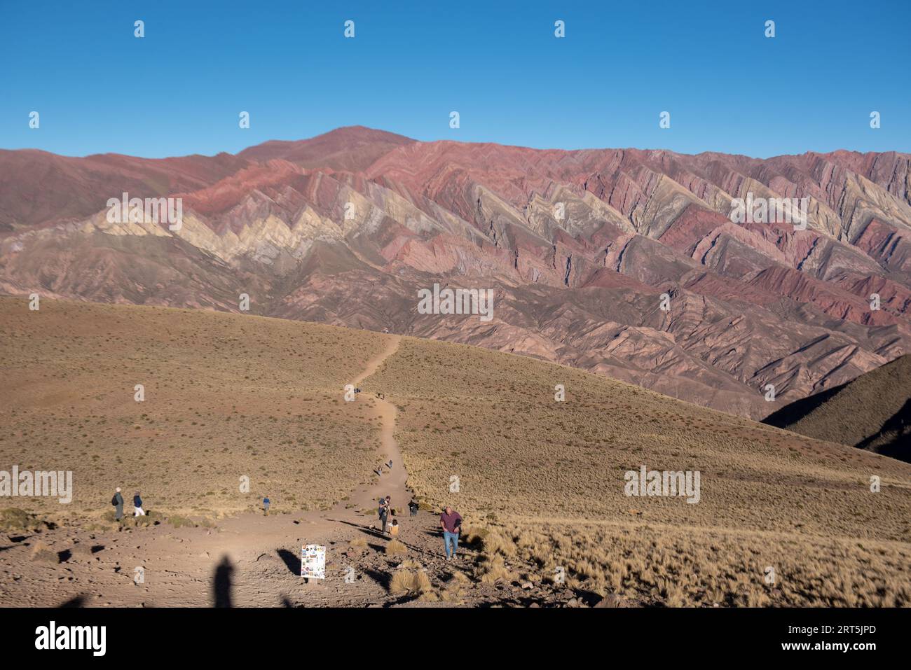 El Hornocal, Argentina : 2023 June 8: People in the Serrania de ...