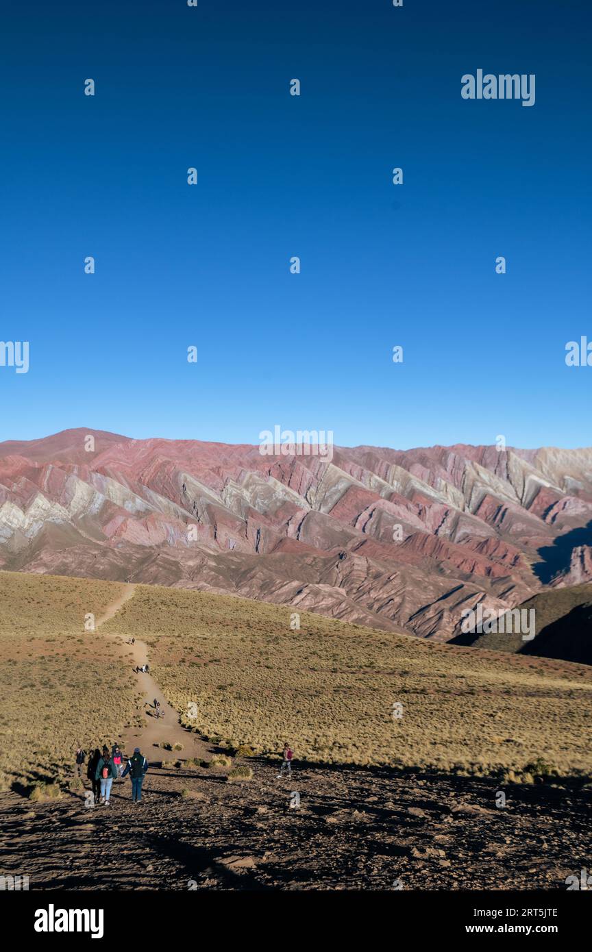 Serranía de Hornocal, the hill of the fourteen colors in the Quebrada ...