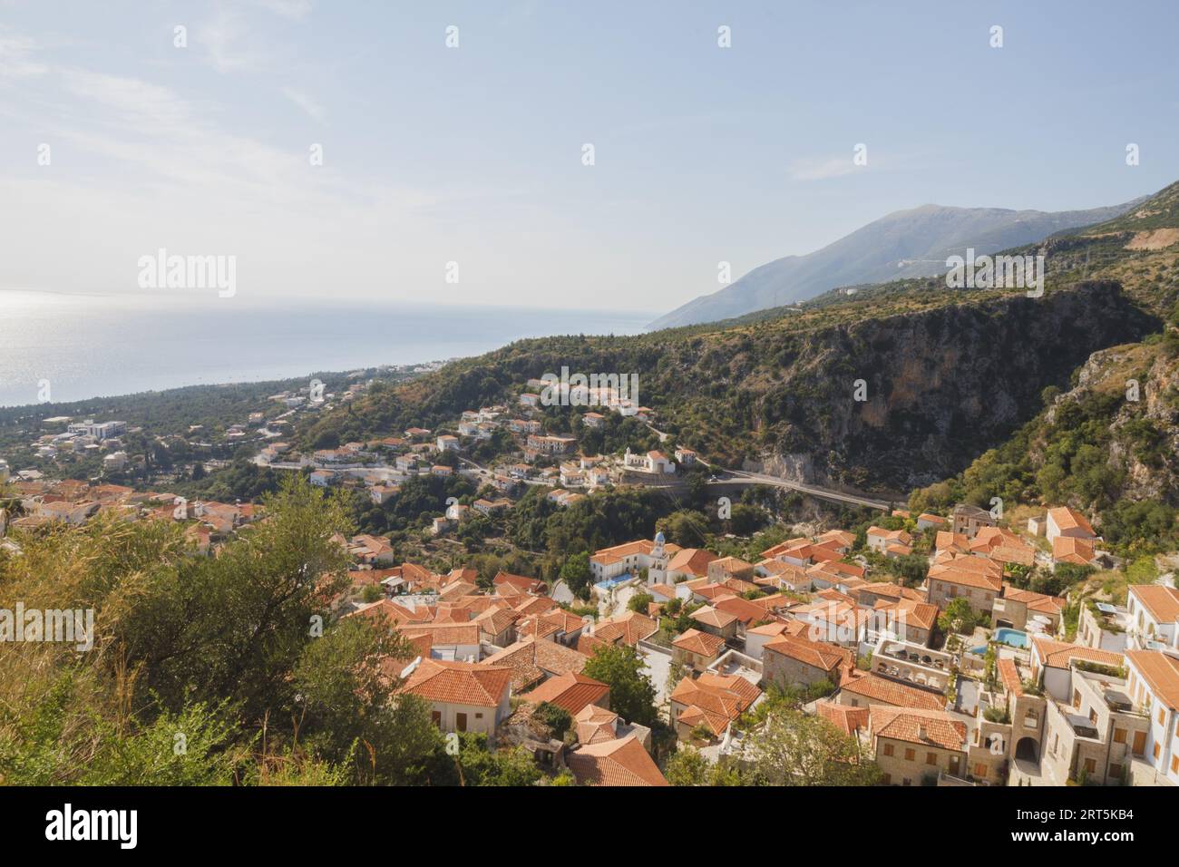 Dhermi panorama in Albania Stock Photo - Alamy