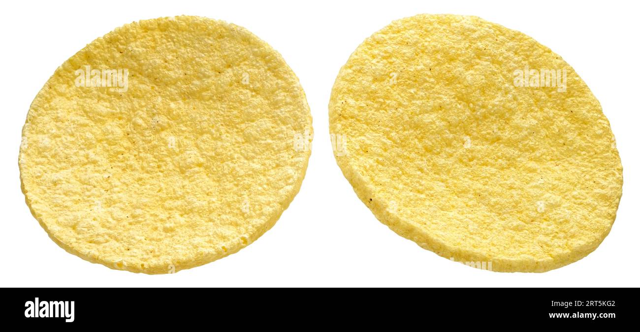 Puffed corn cakes isolated on white background Stock Photo - Alamy