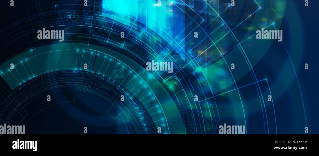 Technology abstract futuristic science background for internet business ...