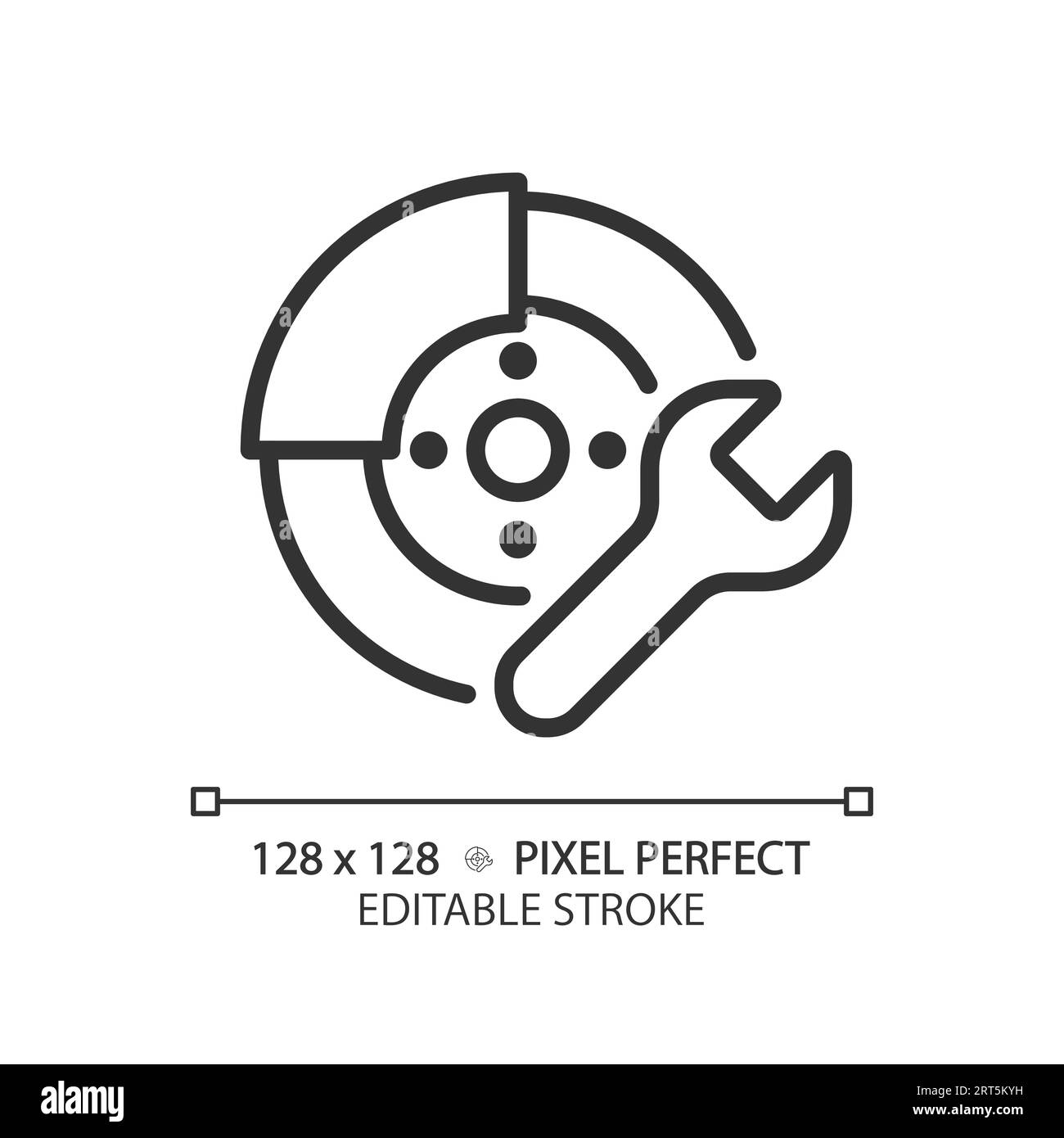 Disc brake symbol Black and White Stock Photos & Images - Alamy