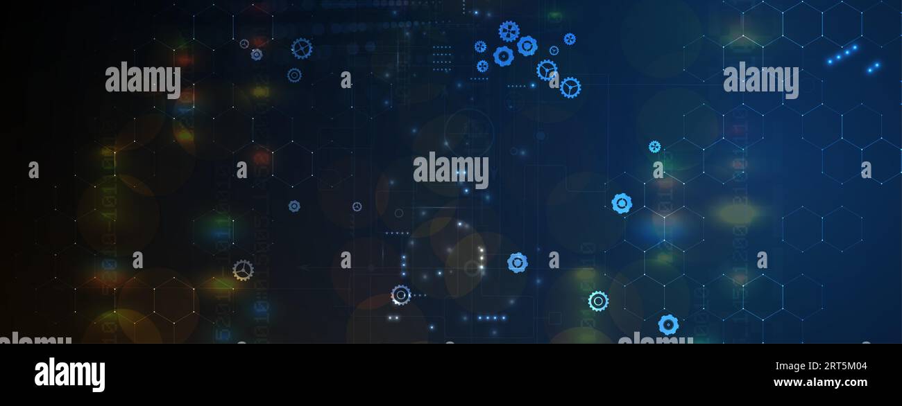 Technology abstract futuristic science background for internet business ...