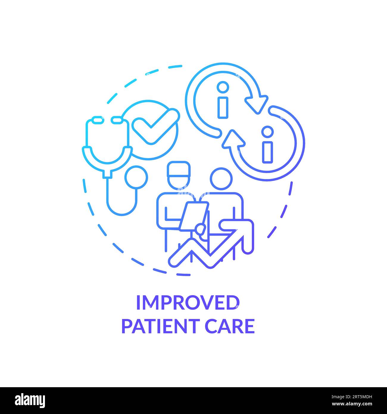 Blue linear gradient icon improved patient care concept Stock Vector ... Blue linear gradient icon improved patient care concept Stock Vector ...
