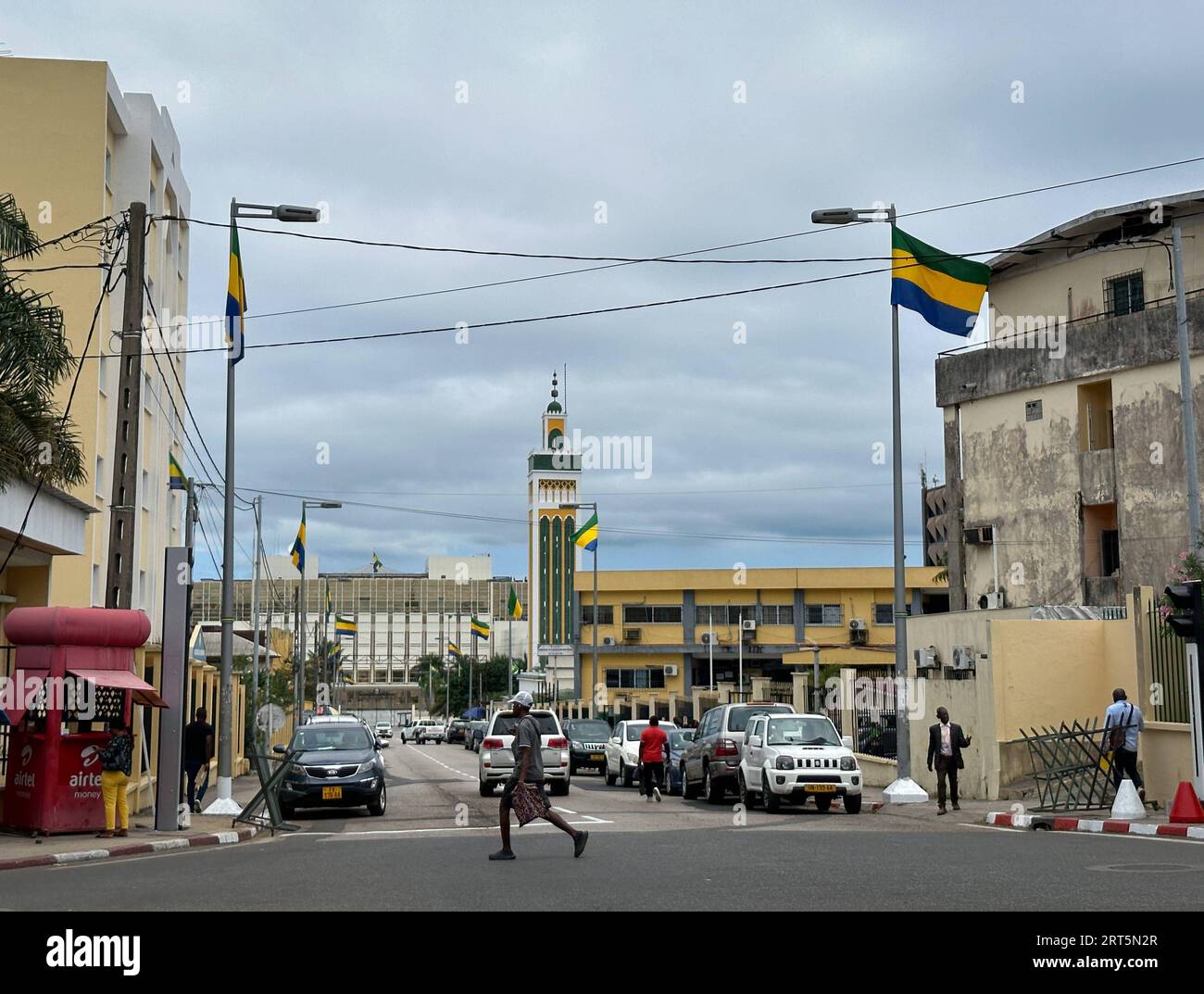 230908 -- LIBREVILLE, Sept. 8, 2023 -- This photo taken with a mobile ...