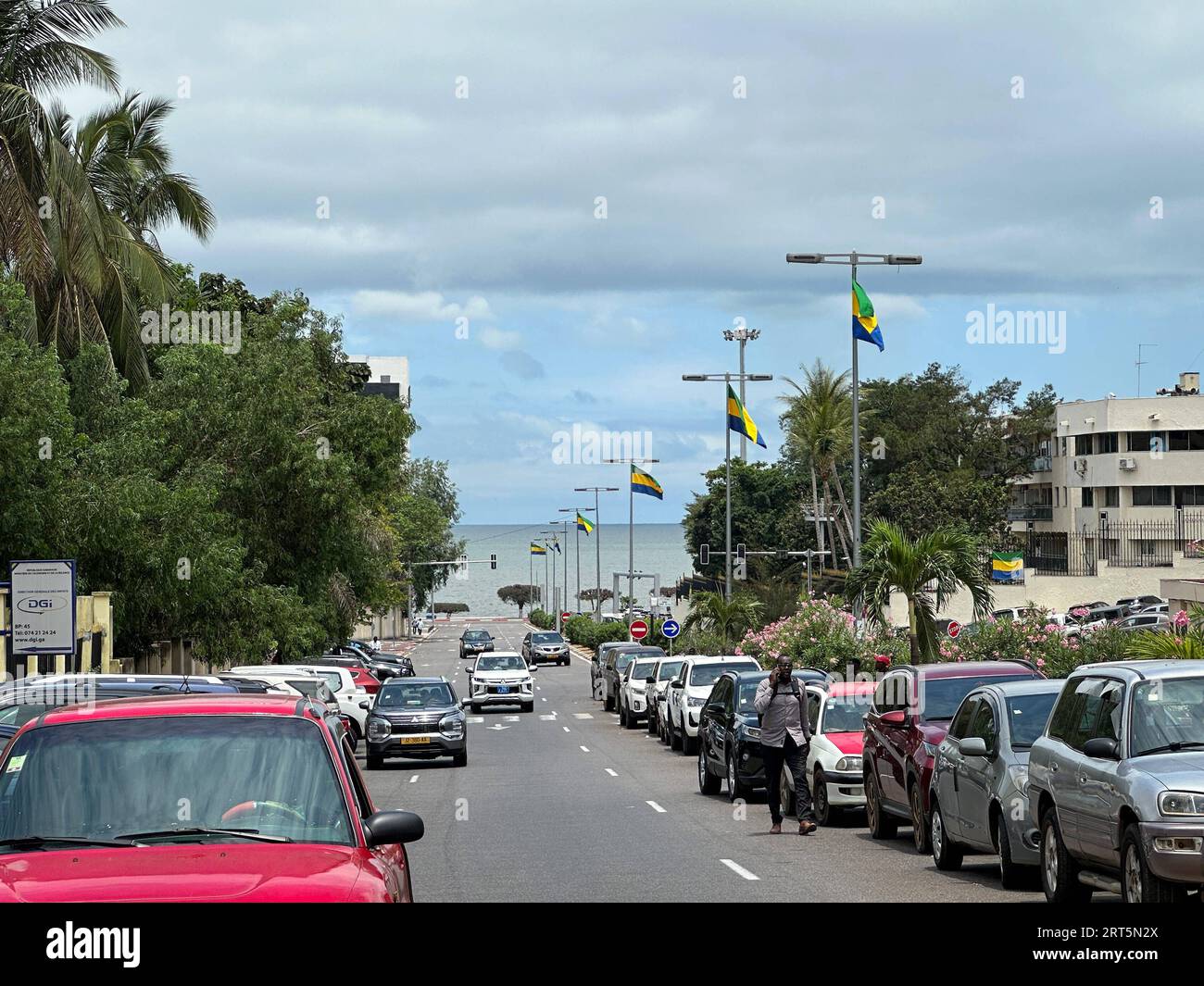 230908 -- LIBREVILLE, Sept. 8, 2023 -- This photo taken with a mobile ...