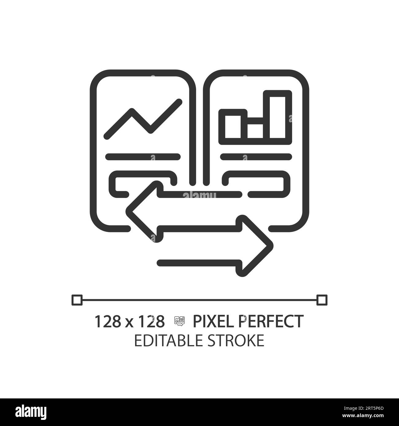 2D editable thin line black graph comparisons icon Stock Vector Image & Art - Alamy