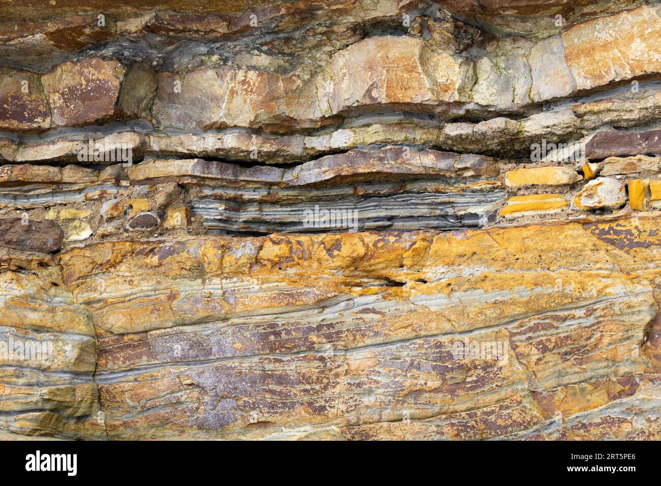 The Dinosaur Coast in North Yorkshire is from the Jurassic era. Rocks ...