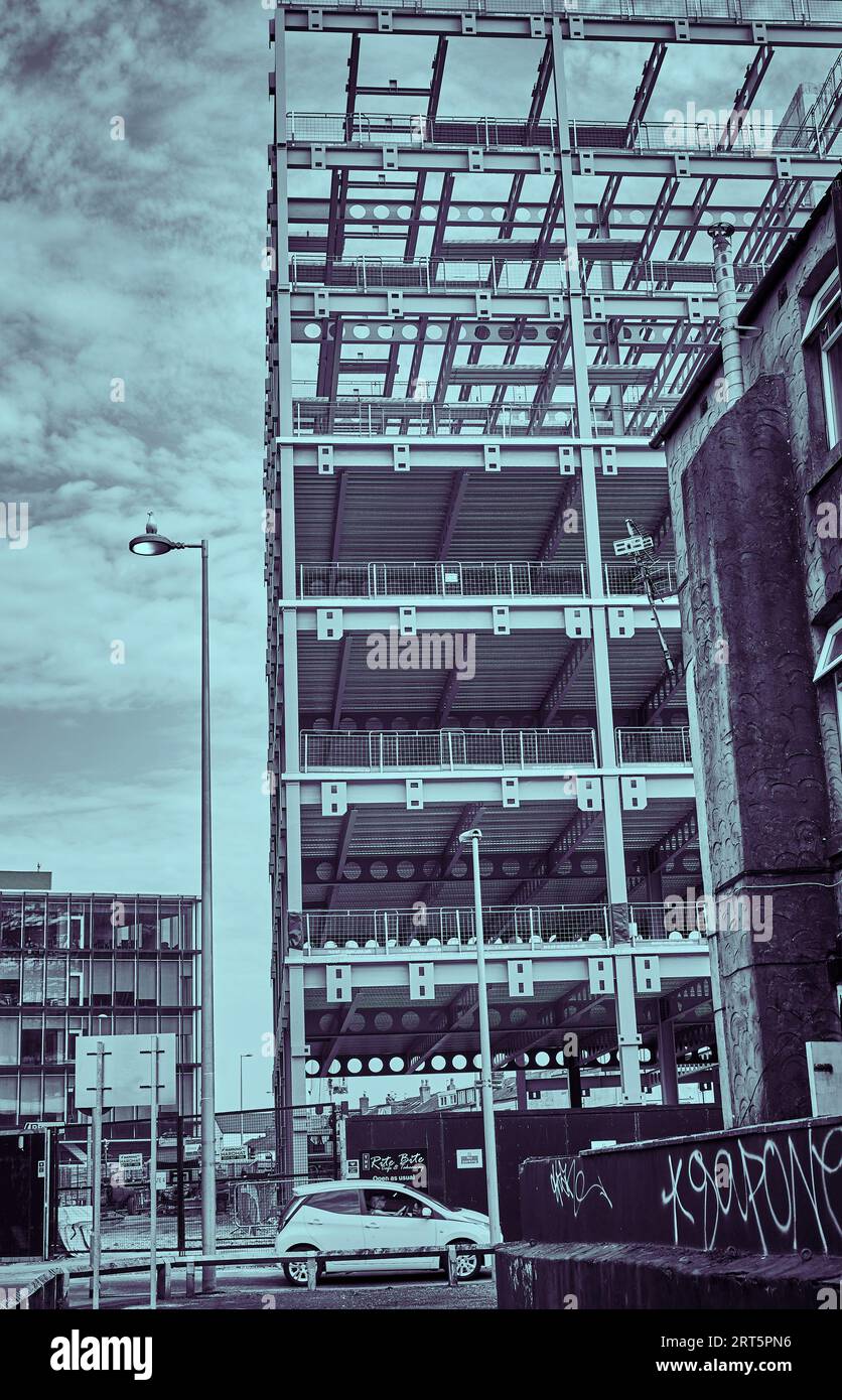 Construction work being carried out on new government offices(civil ...