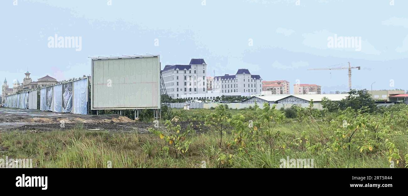 A picture shows a complex facility near Dara Sakor International ...