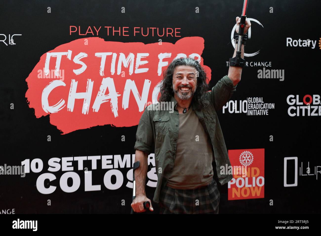 Rome, Italy. 02nd Sep, 2023. Dergin Tokmak during the Red Carper of ...