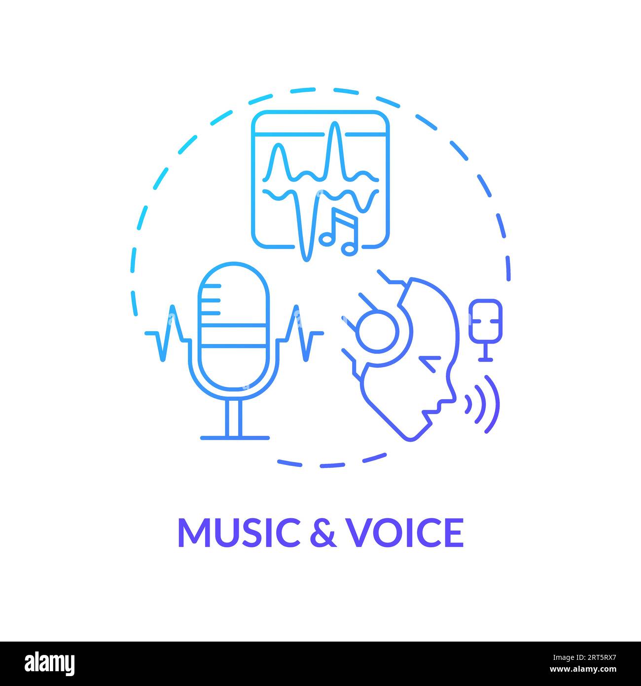 Logo ai music voice Stock Vector Images - Alamy