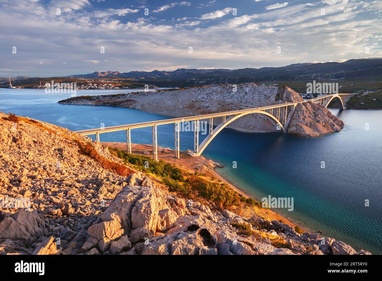 Krk Bridge, Croatia. Image of Krk Bridge which connects the Croatian ...