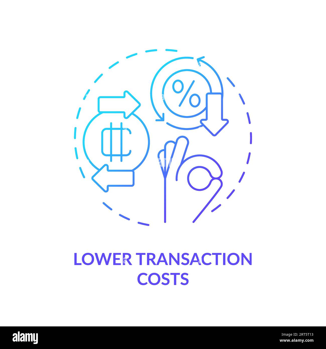 Lower transaction costs Cut Out Stock Images & Pictures - Alamy