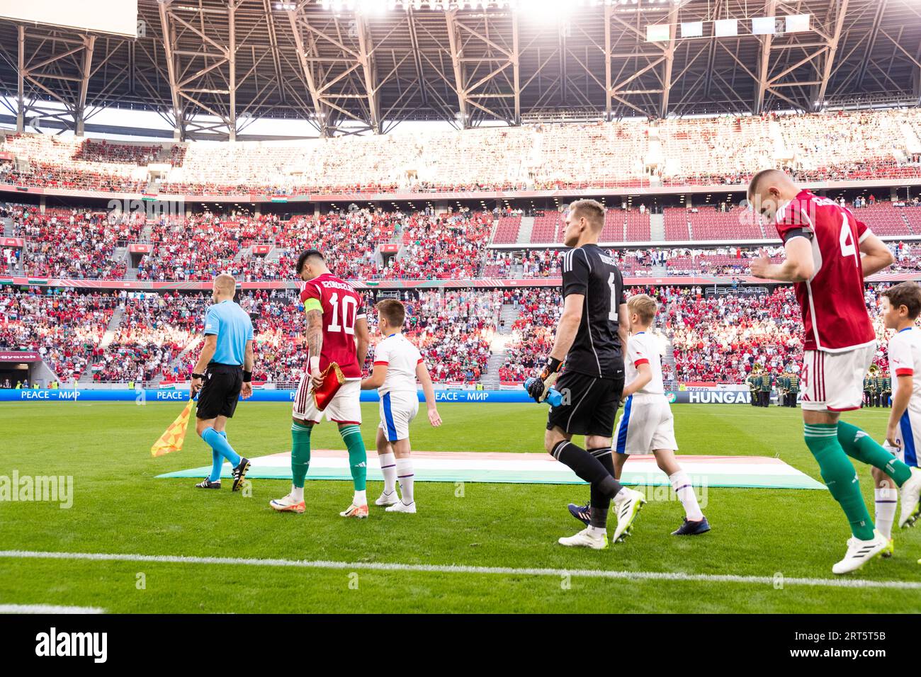 Budapest, Hungary. 10th Sep, 2023. Dominik Szoboszlai (10) of Hungary ...