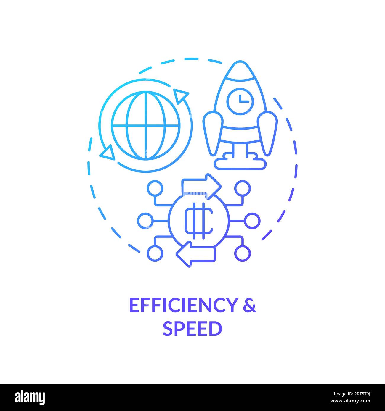 2D efficiency and speed line icon concept Stock Vector Image & Art - Alamy