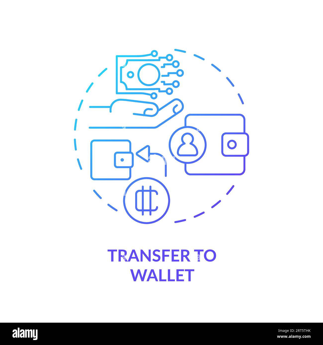 Digital asset transfer Stock Vector Images - Alamy