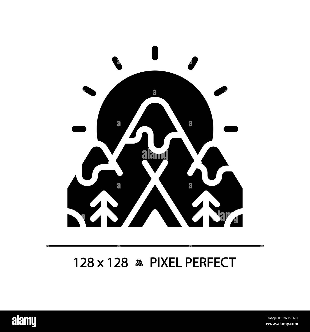 Pixel art mountain peak hi-res stock photography and images - Alamy
