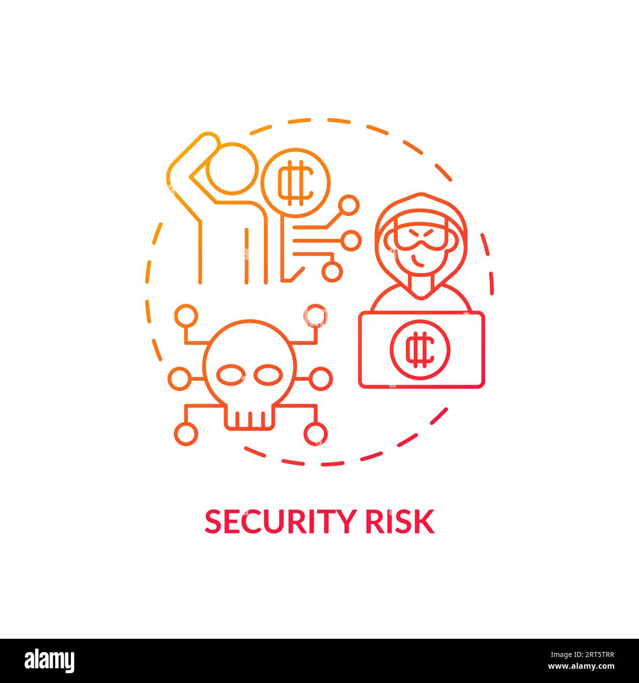 2D security risk line icon concept Stock Vector Image & Art - Alamy
