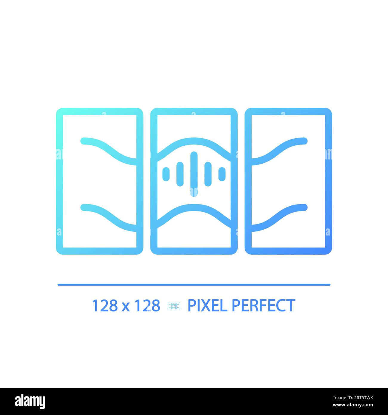 Pixel perfect soundproof gradient thin linear icon Stock Vector Image & Art - Alamy