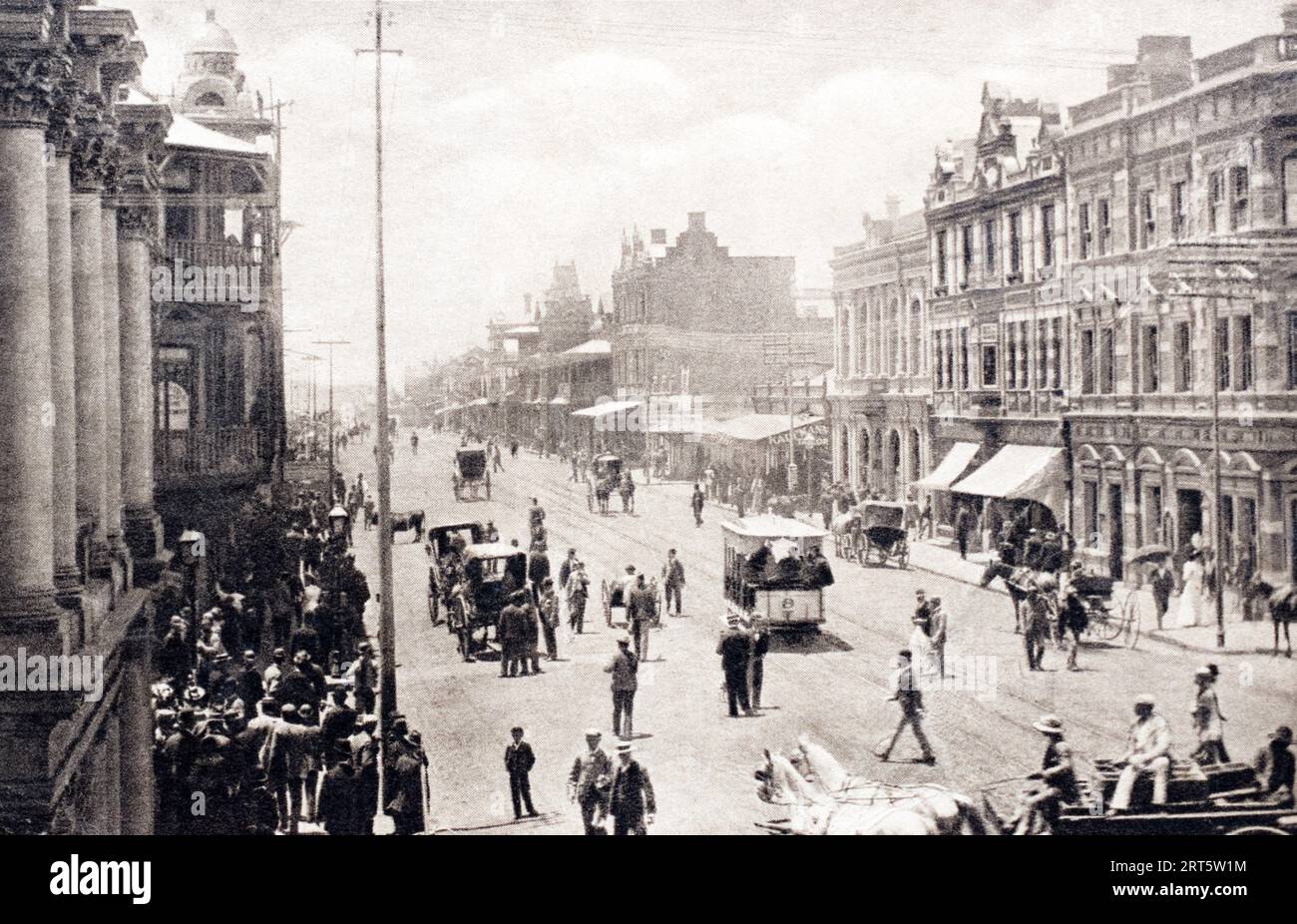 Commissioner Street, Johannesburg. South Africa c.1900 Stock Photo - Alamy