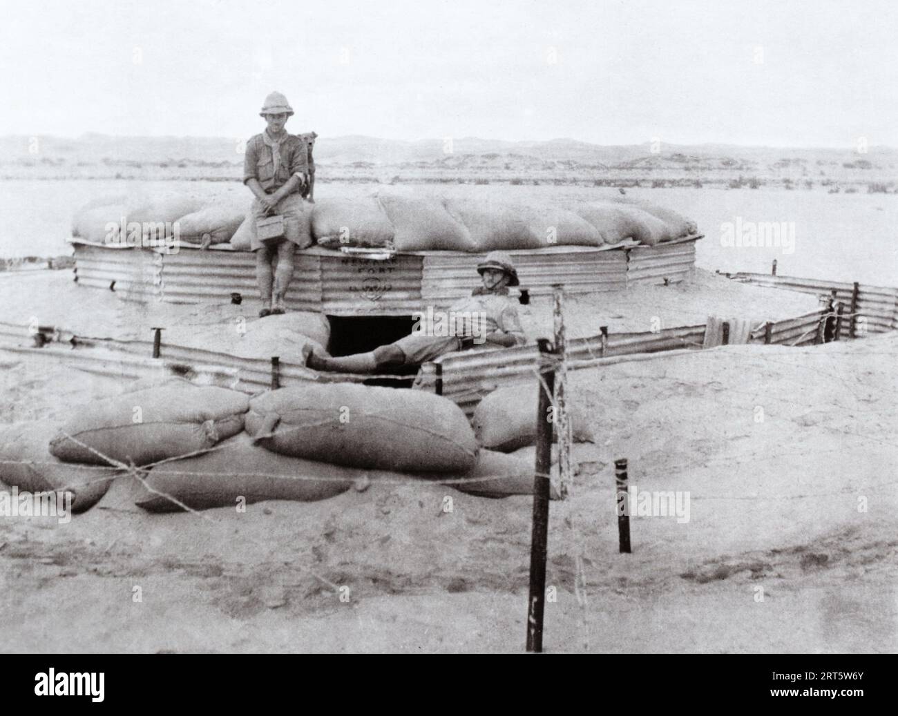 A British blockhouse in Southwest Africa during the First World War ...