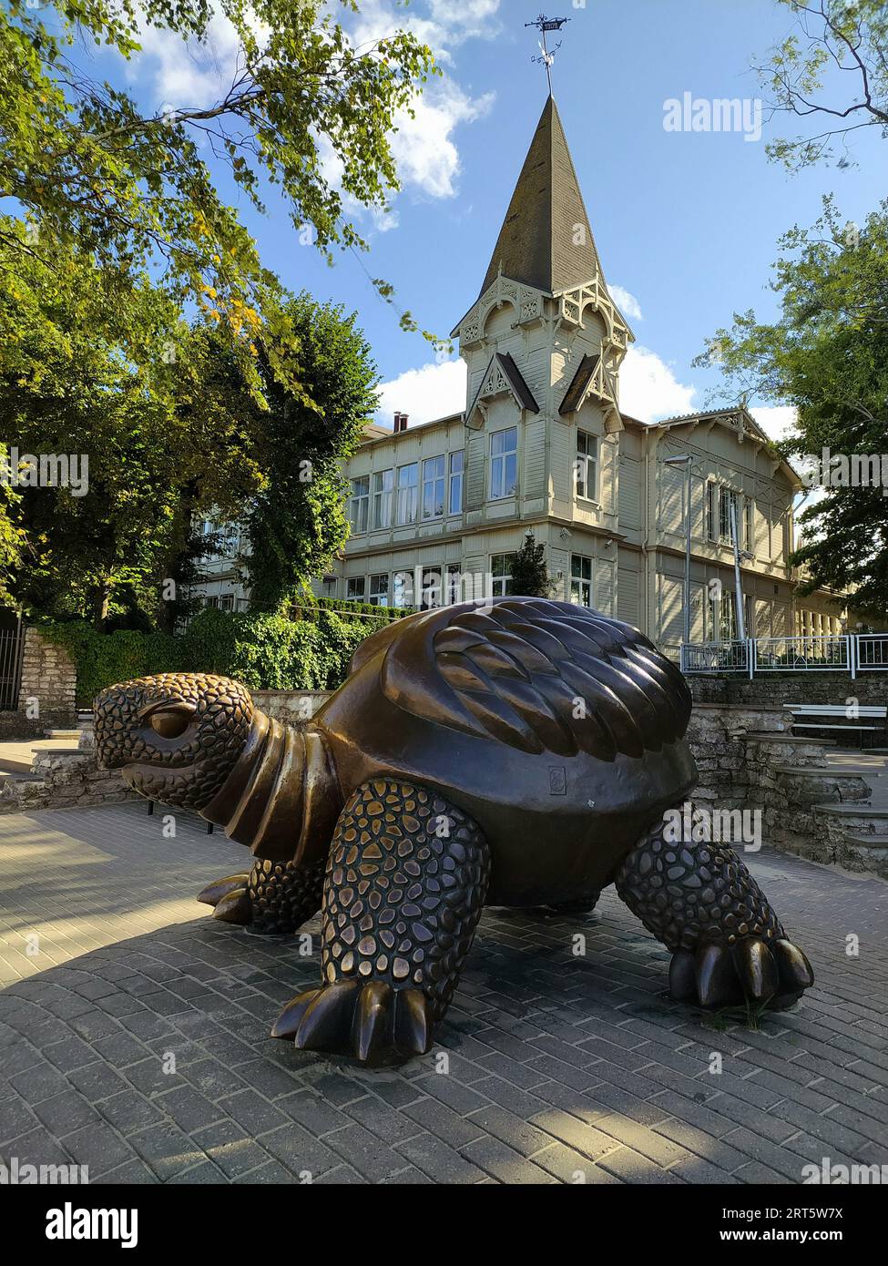 The bronze turtle is one of the recognizable symbols of the Latvian ...