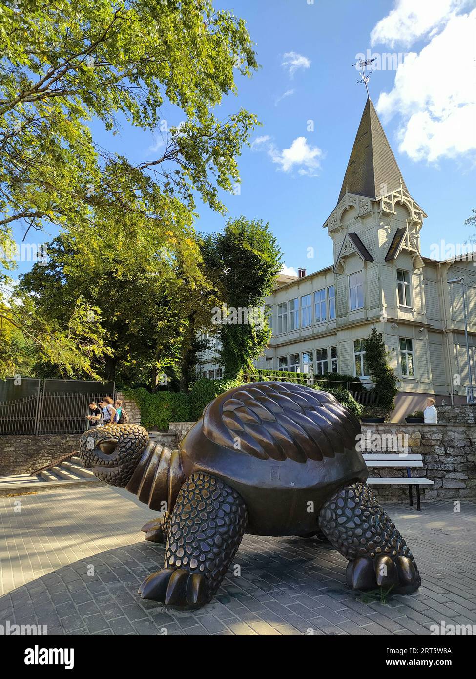The bronze turtle is one of the recognizable symbols of the Latvian ...