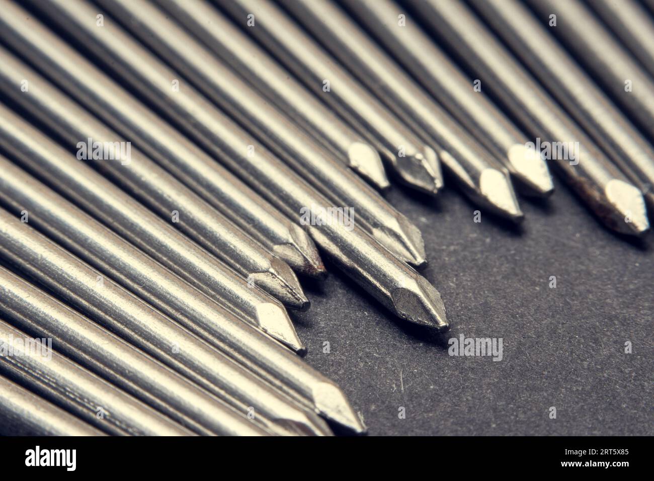 Iron nails texture background close up Stock Photo - Alamy