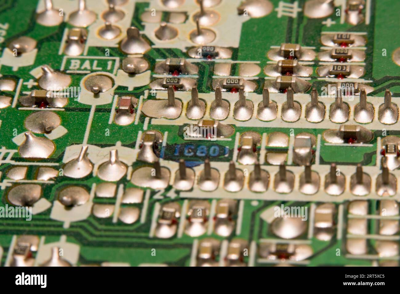 Closeup of electronic circuit board texture Stock Photo - Alamy