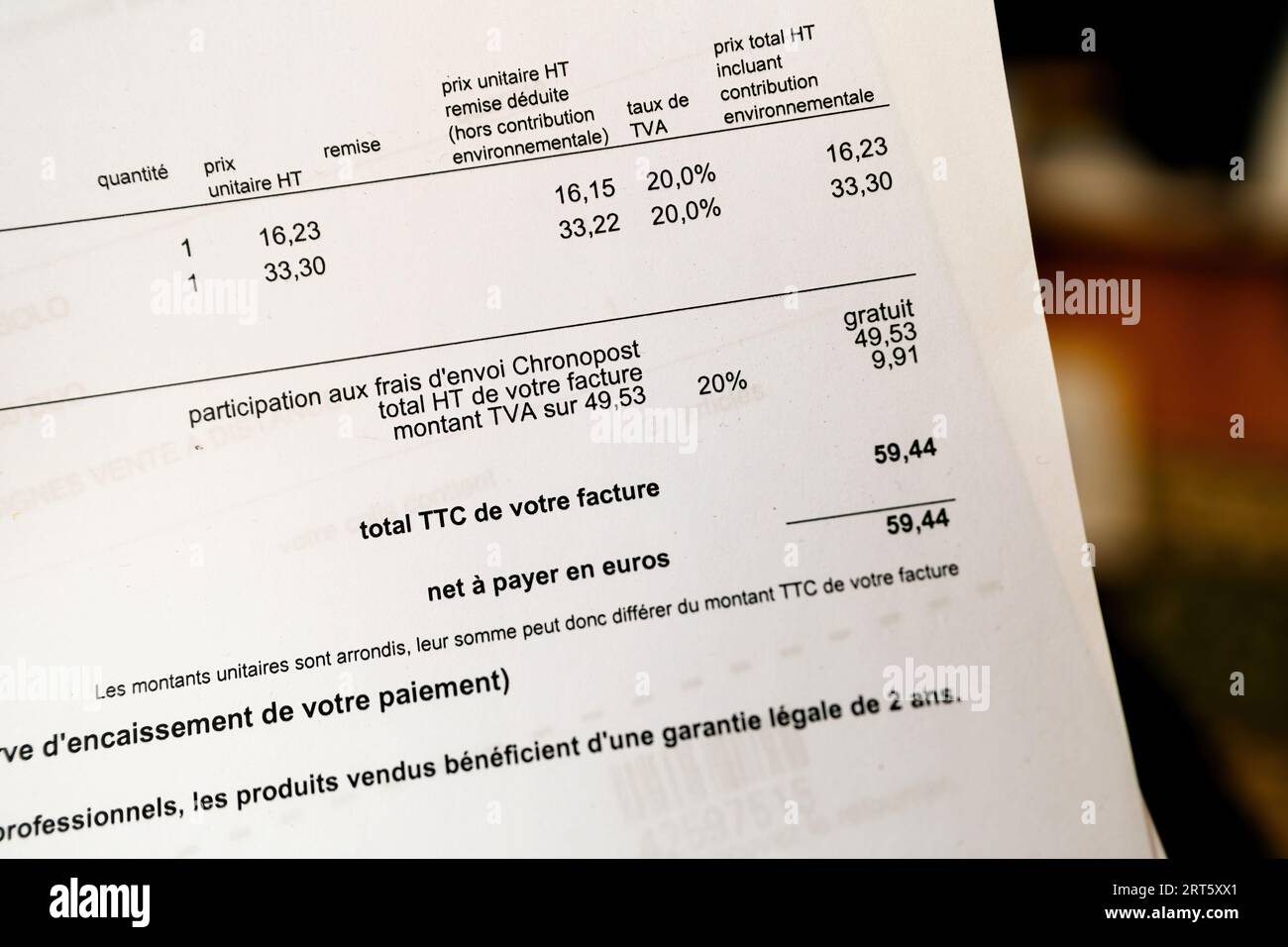 Hand written invoice hi-res stock photography and images - Alamy
