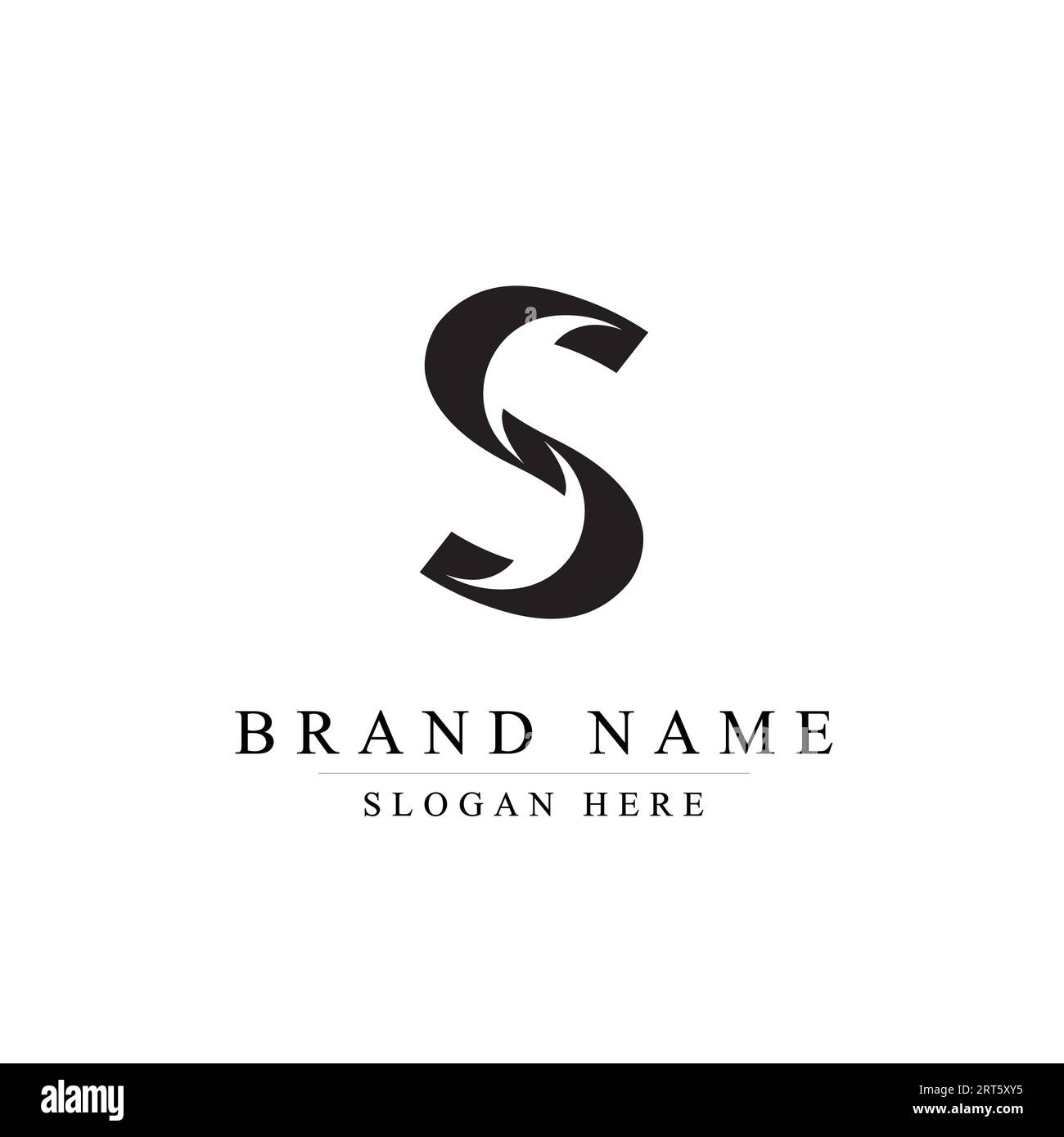 initials letter S logo design vector illustration template, Initial ...