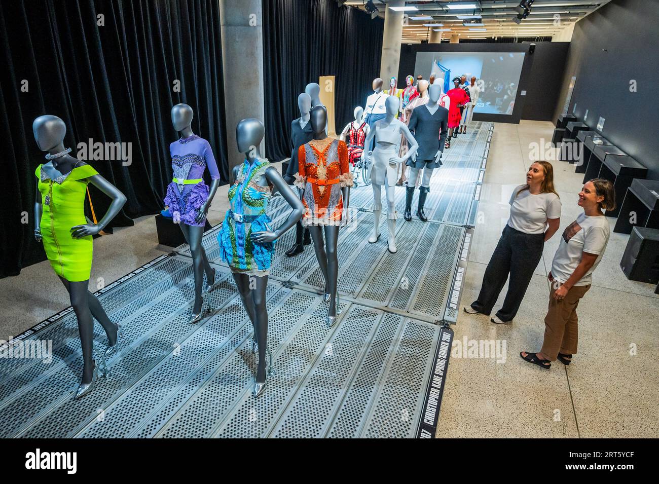 London, UK. 11th Sep, 2023. A simulated catwalk from NEWGEN designers ...