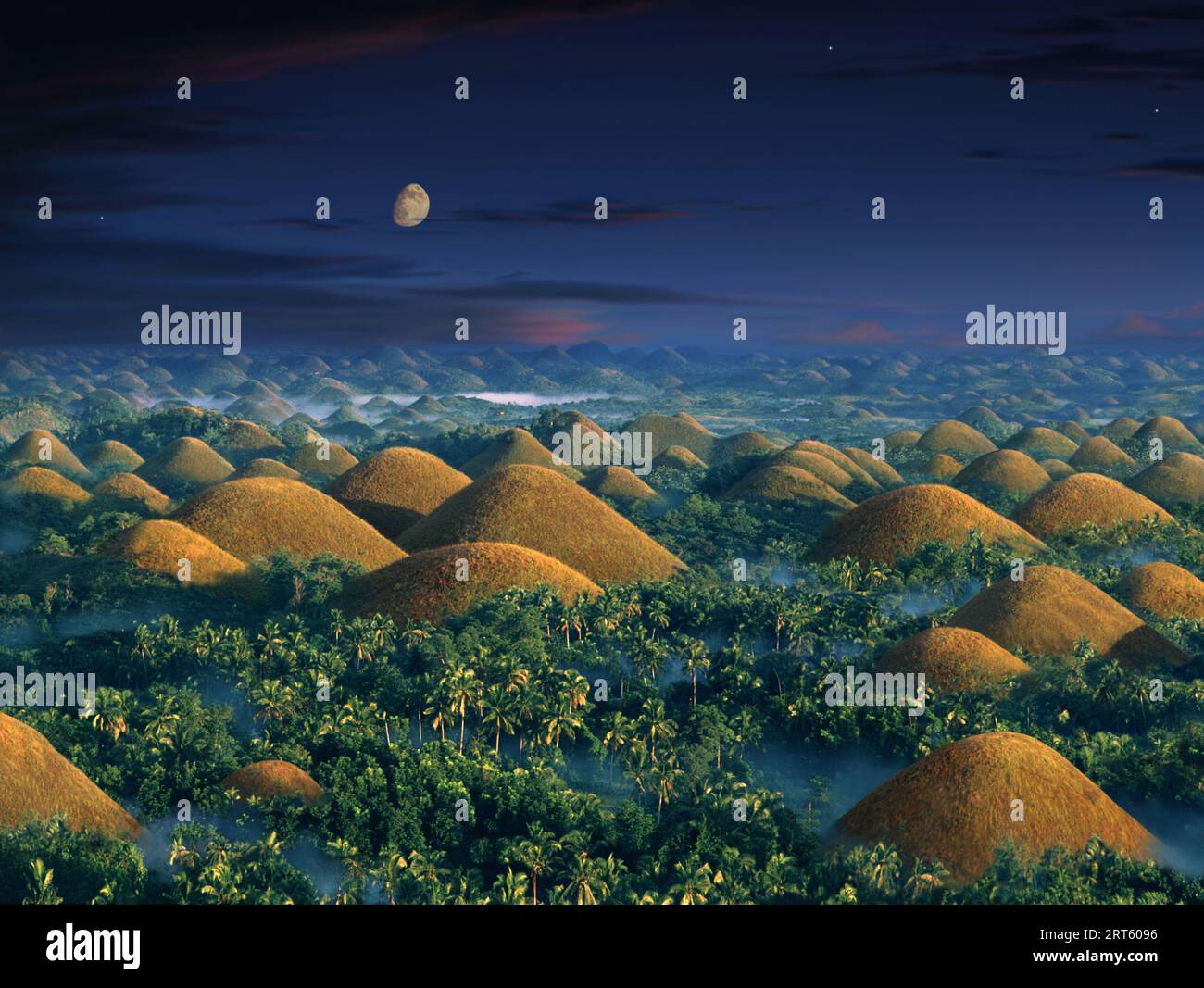 Chocolate hills night hi-res stock photography and images - Alamy